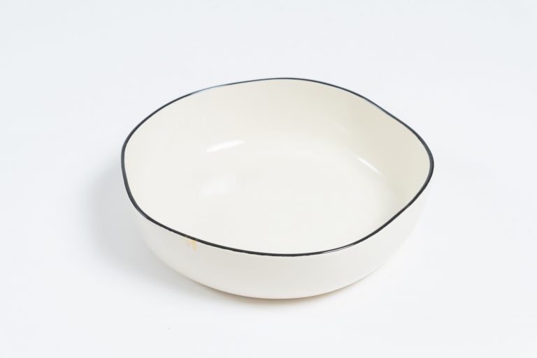 Layla White Deep Dish Plate - HOOGA