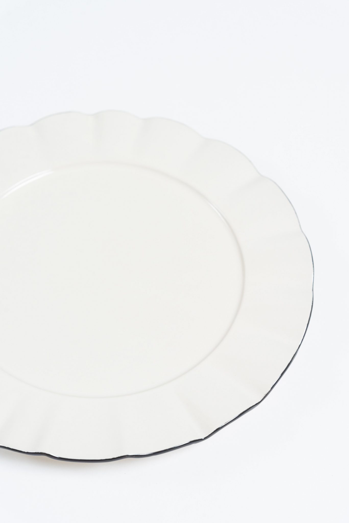 Layla White Dinner Plate L - HOOGA