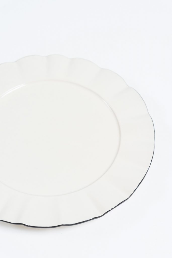 Layla White Dinner Plate L - HOOGA