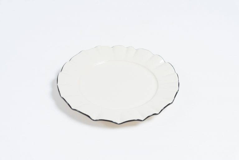 Layla White Dinner Plate S - HOOGA