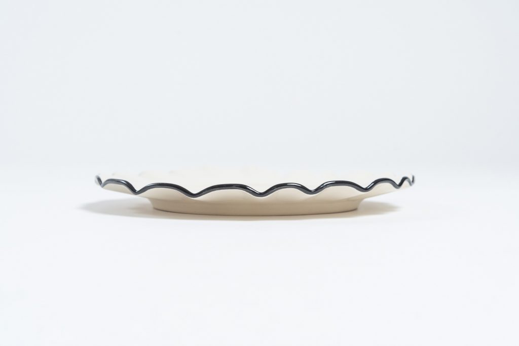 Layla White Dinner Plate S - HOOGA